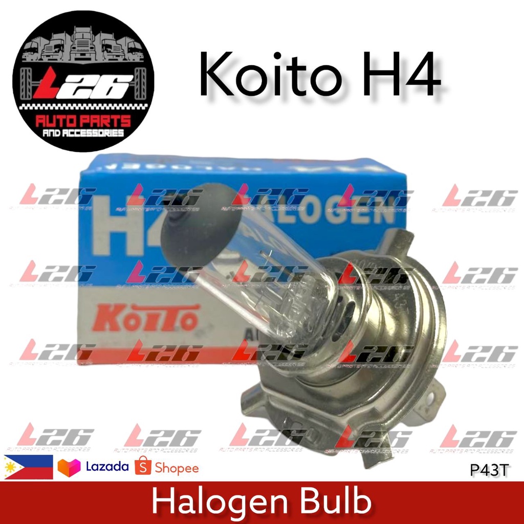 Koito Japan Halogen H4 bulb 130/90W 12V (made in japan) | Shopee Philippines