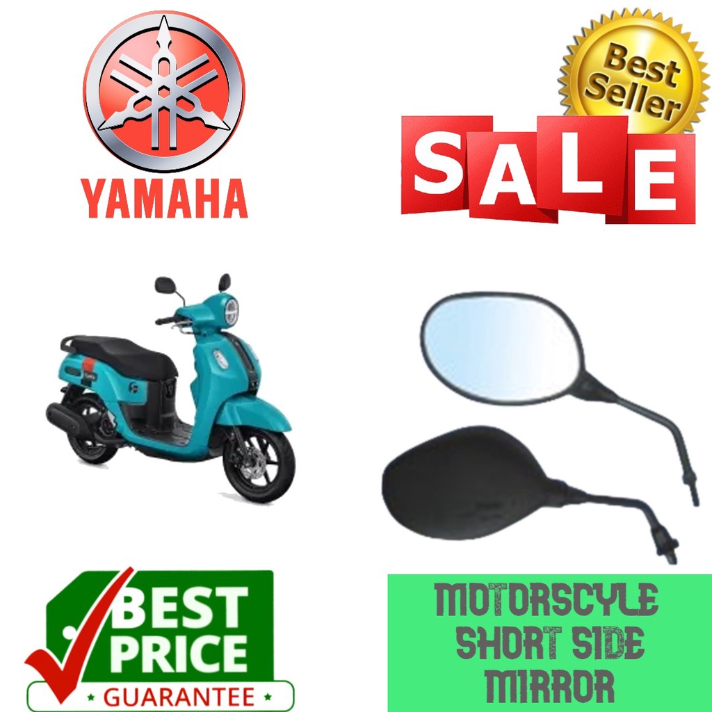 YAMAHA MIO FAZZIO-MOTORCYLE SHORT SIDE MIRROR (040) | Shopee Philippines
