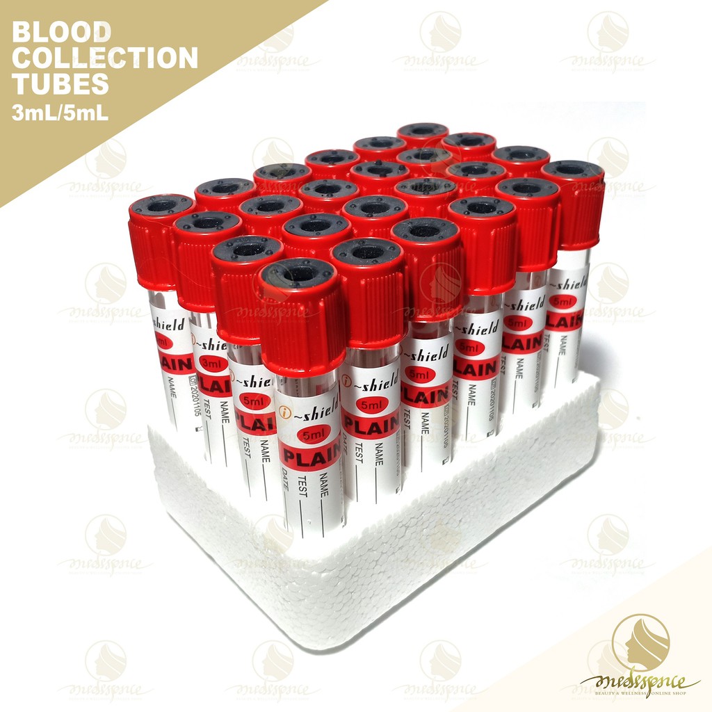Evacuated Blood Collection Tubes 3ml /4ml/ 5ml/ 1.8ml/ 2.4ml | Shopee ...