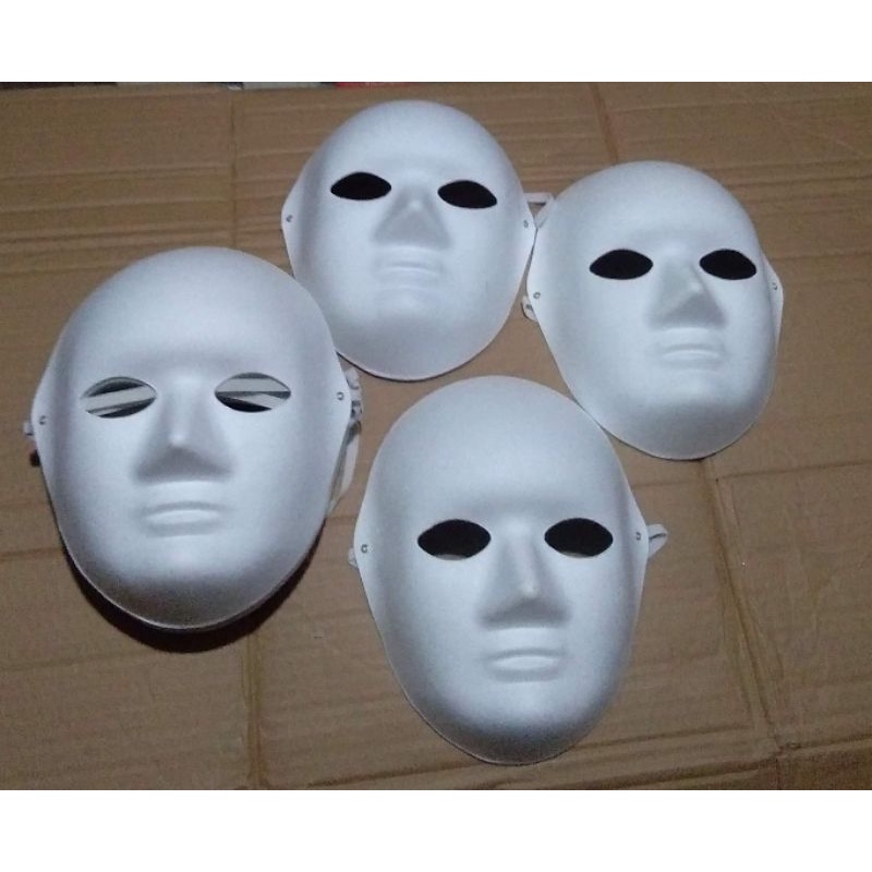 paper mache white maskara full face | Shopee Philippines