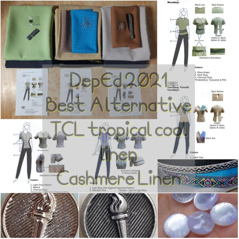 Tropical Cool Cashmere Linen Deped 2021 Teachers Uniform for teaching ...