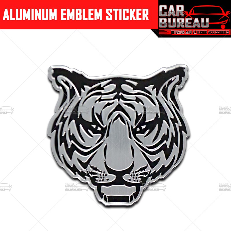 Car Aluminum 3D Emblem Sticker Tiger Design | Shopee Philippines