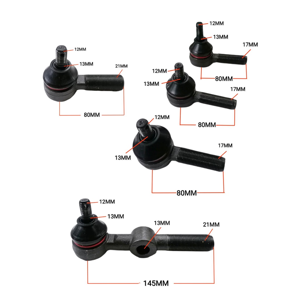 TIE ROD END Replacement part no: ( 45040-69045/40 ) TOYOTA LANCRUISER ...