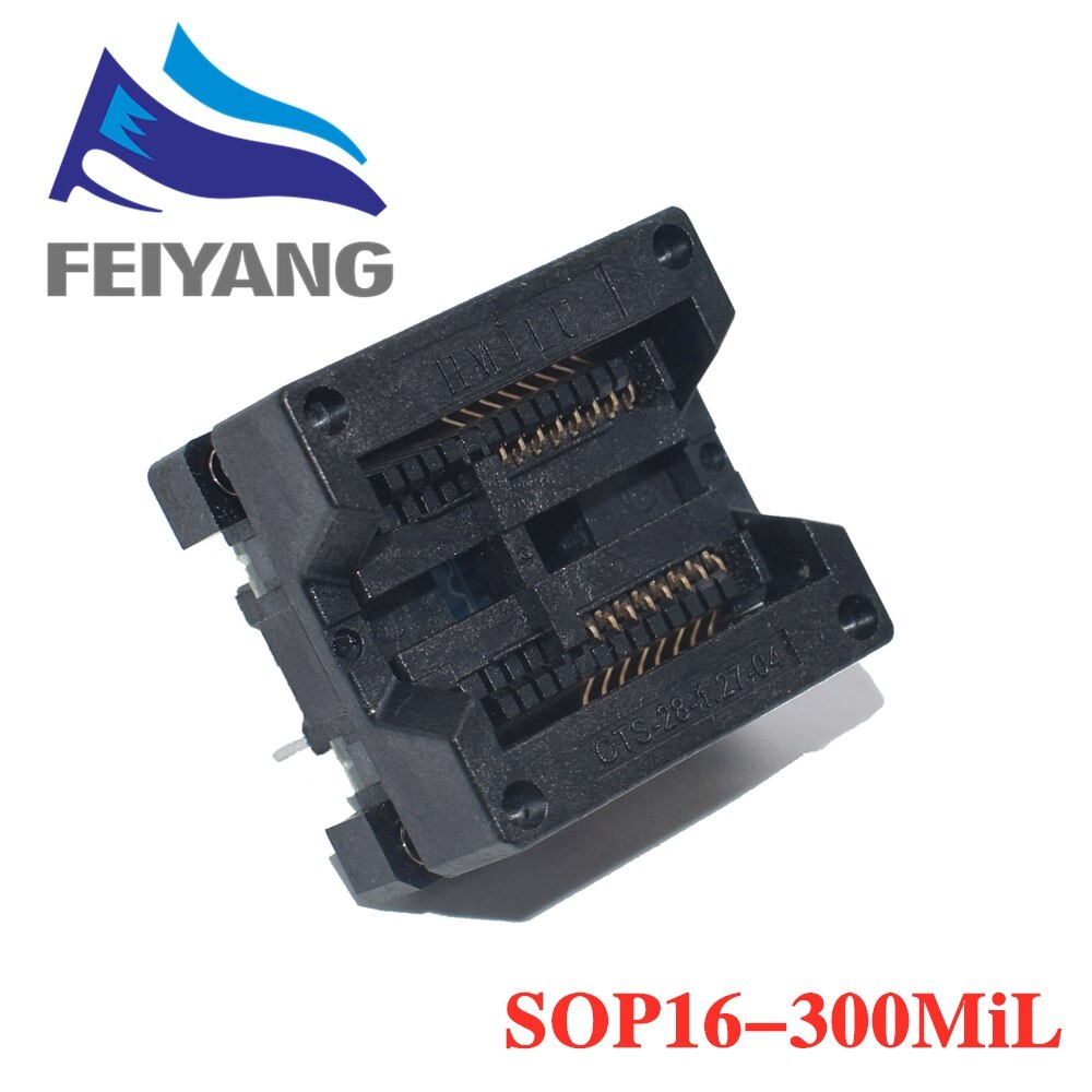 Sop16 To Dip8 Wide Body Seat Wide 150mil 200mil 208mil 300mil Programmer Sop8 Adapter Socket For