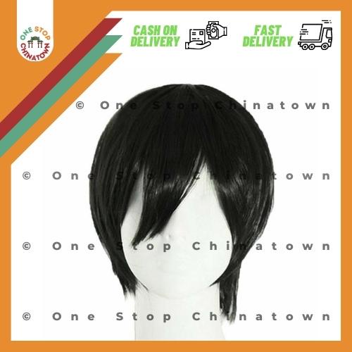 Realistic High Quality Synthetic Short Straight Wig for Men Anime ...