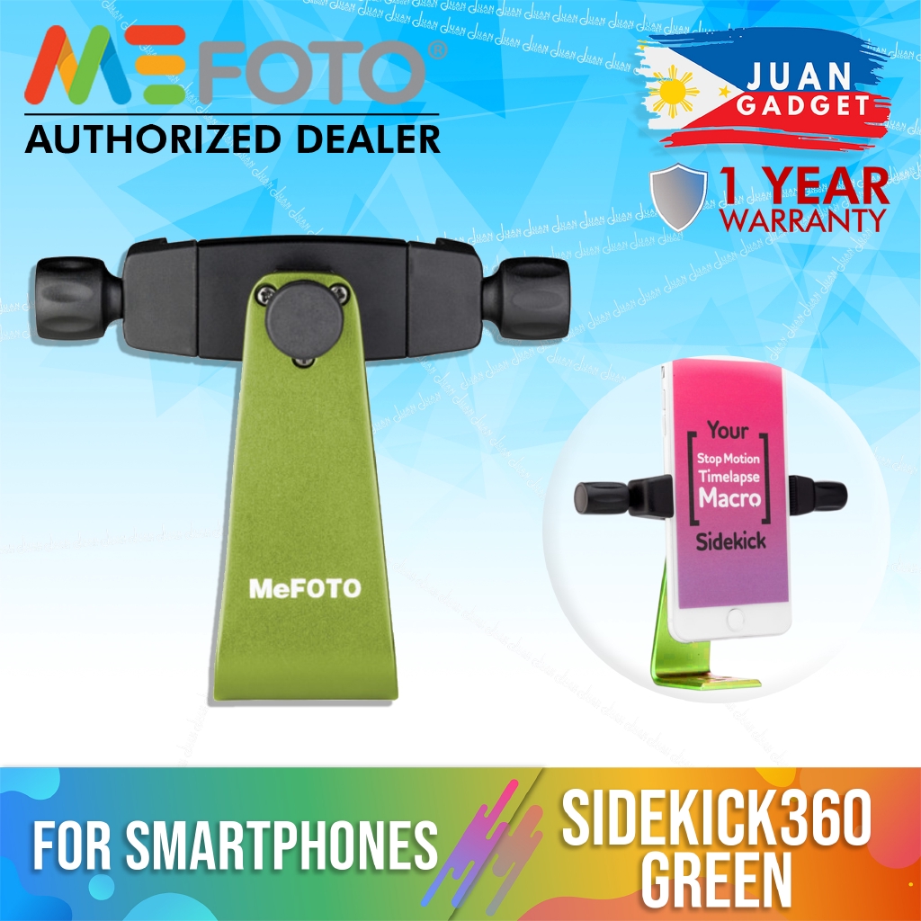 Mefoto SideKick 360 Smartphone Tripod Adapter Mount Holder Green | JG ...