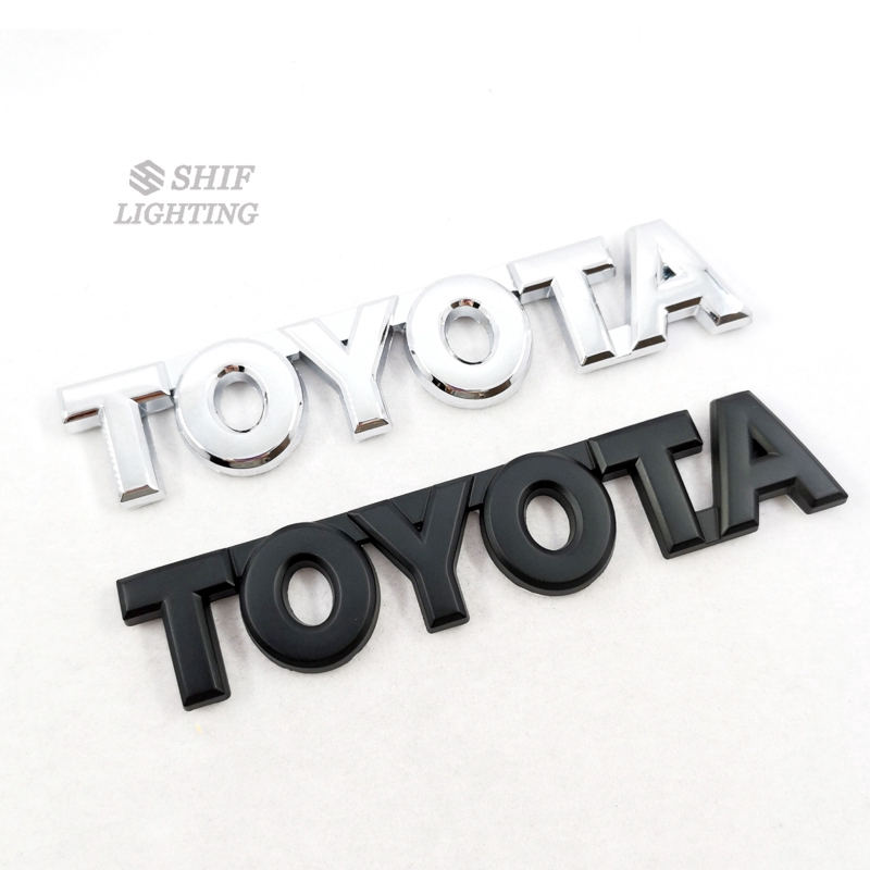 1 x Metal Chrome TOYOTA Logo Car Auto Rear Trunk Emblem Badge Sticker ...