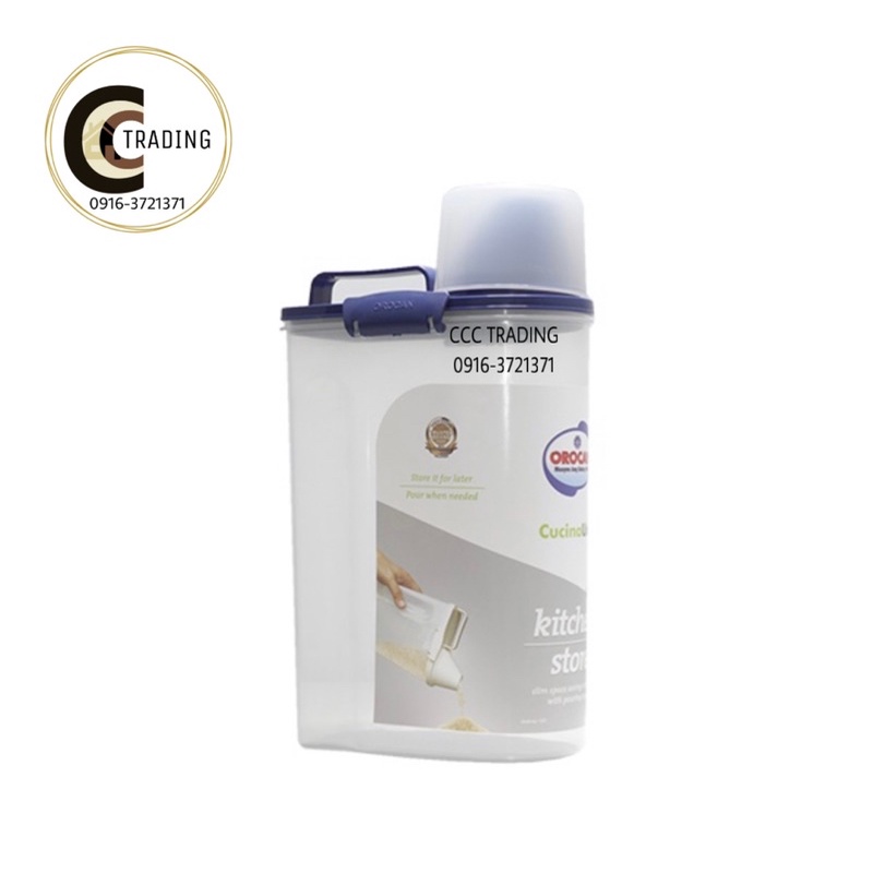 Orocan 2kg Cereal Container, Dog Food Storage, Rice Box, Dry Food ...