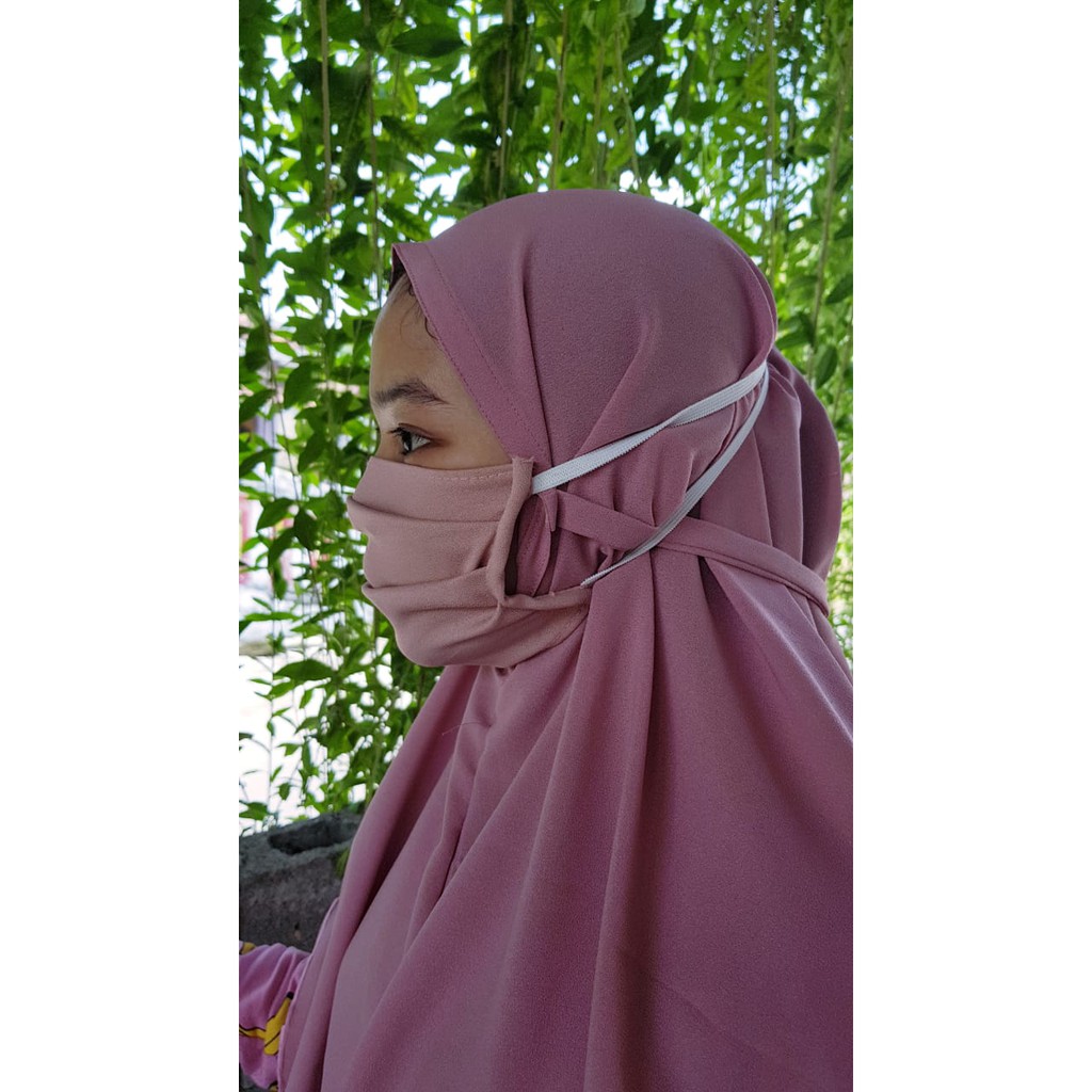 Earloop Strap HIJAB Mask, HIJAB And NON HIJAB Mask, MOOSCREPE Fabric ...