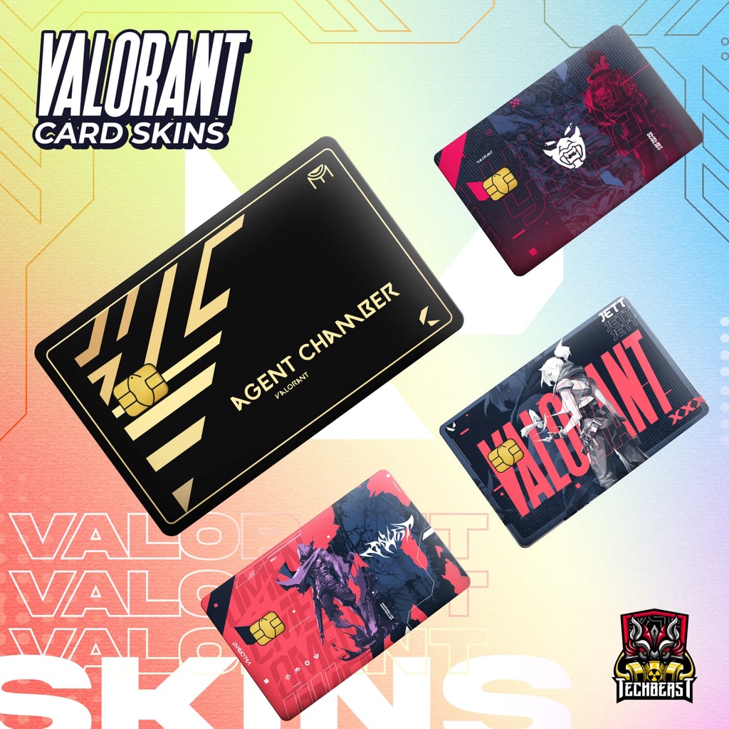 3M Valorant ATM Debit Credit Beep Card Skin Vinyl Wrap Sticker ...