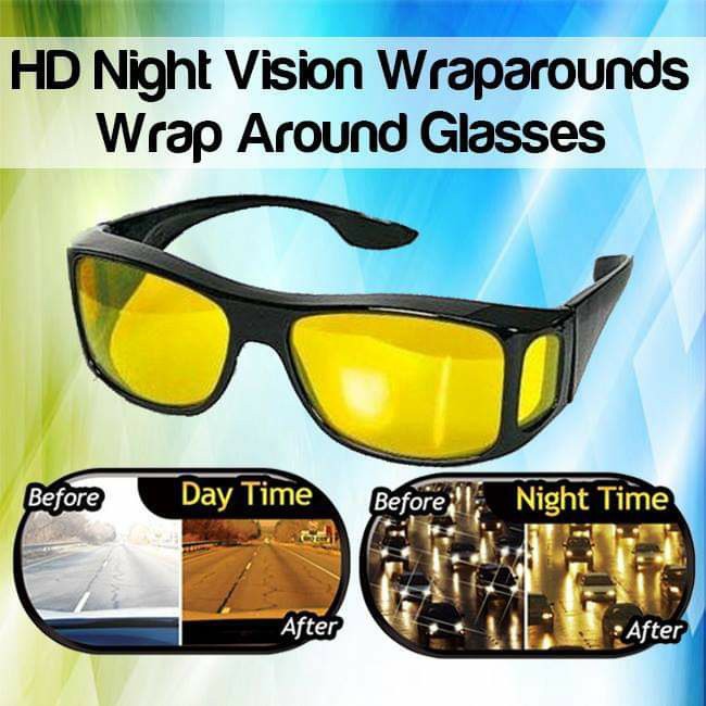 Glasses HD Vision Wrap Around Night | Shopee Philippines
