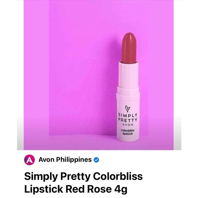 Avon Simply Pretty Colorbliss Lipstick | Shopee Philippines