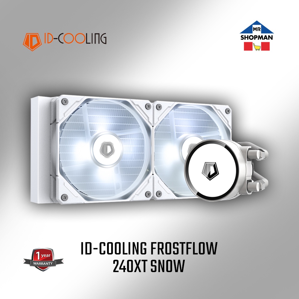 IDCooling Zoomflow 240XT V2/ 360XT Black/White /FrostFlow SNOW ARGB AIO CPU Liquid Cooler Id ...