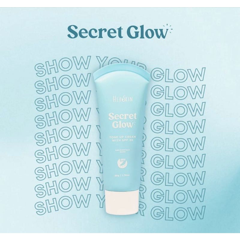 HER SKIN Secret glow tone up cream 50 grams spf 30 bigger size | Shopee ...