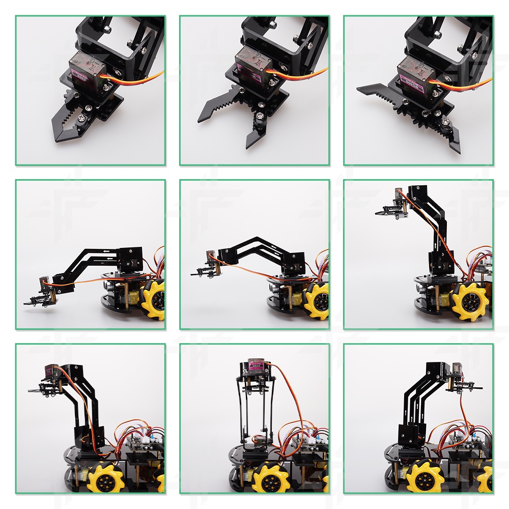 2023 Creative 4WD Smart Mechanical Arm Robot Kit For Arduino Robot Car ...