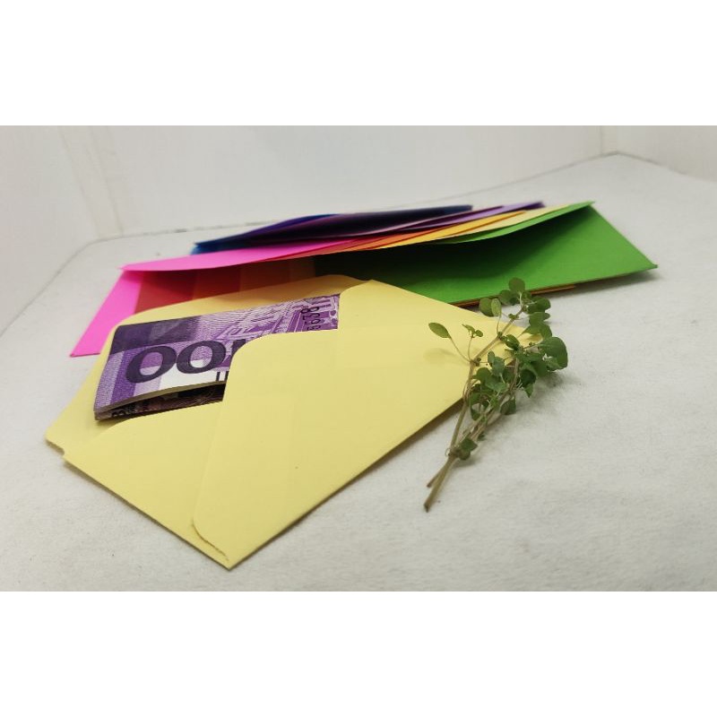 10pcs. Colored Money Mini Envelope for ipon challenge 2x3.5 inches in ...