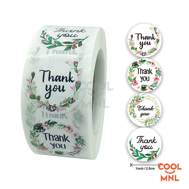 Thank you Appreciation Label Sticker 1 INCH 500 PCS./Roll (SSC550 ...