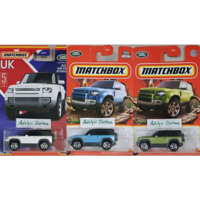 Matchbox 2020 land rover defender 90 Edition UK 5/12 adventures ...