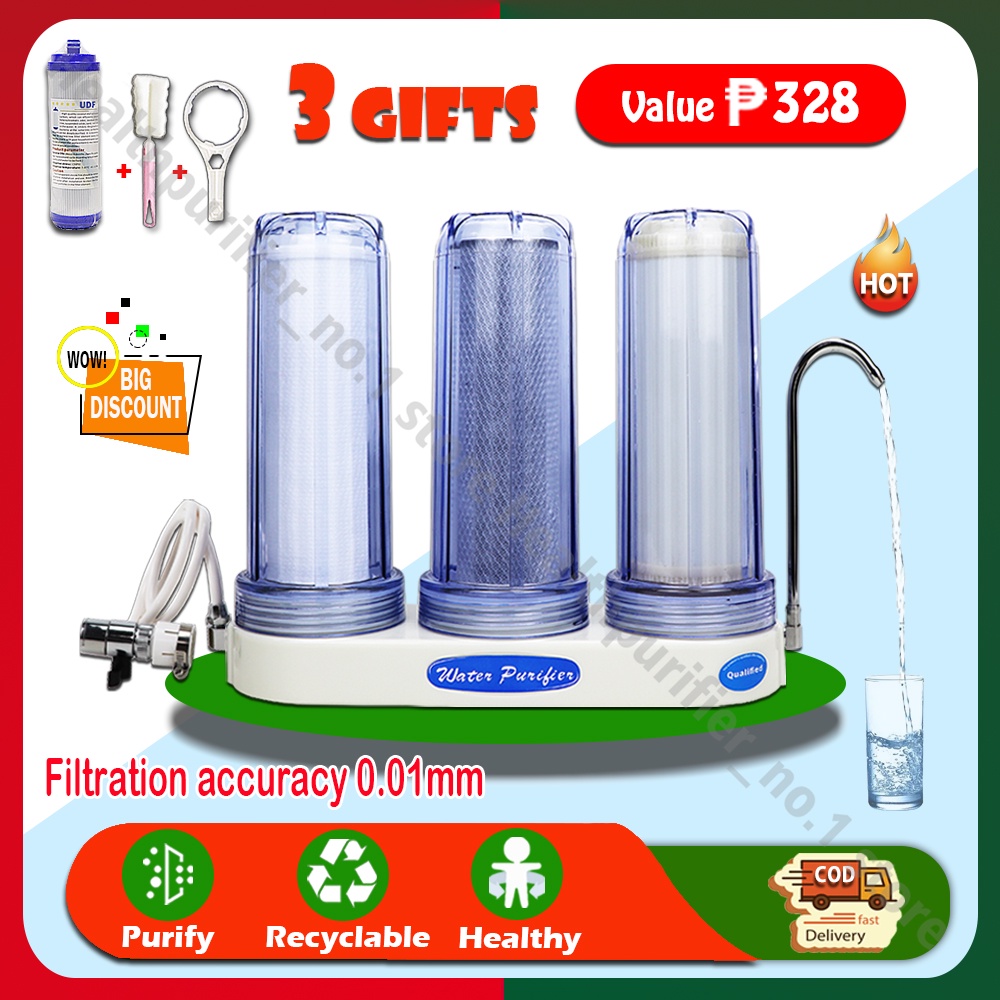 3 Stage Ultrafiltration Water Purifier Faucet Filter 3in1 Upgrade ...