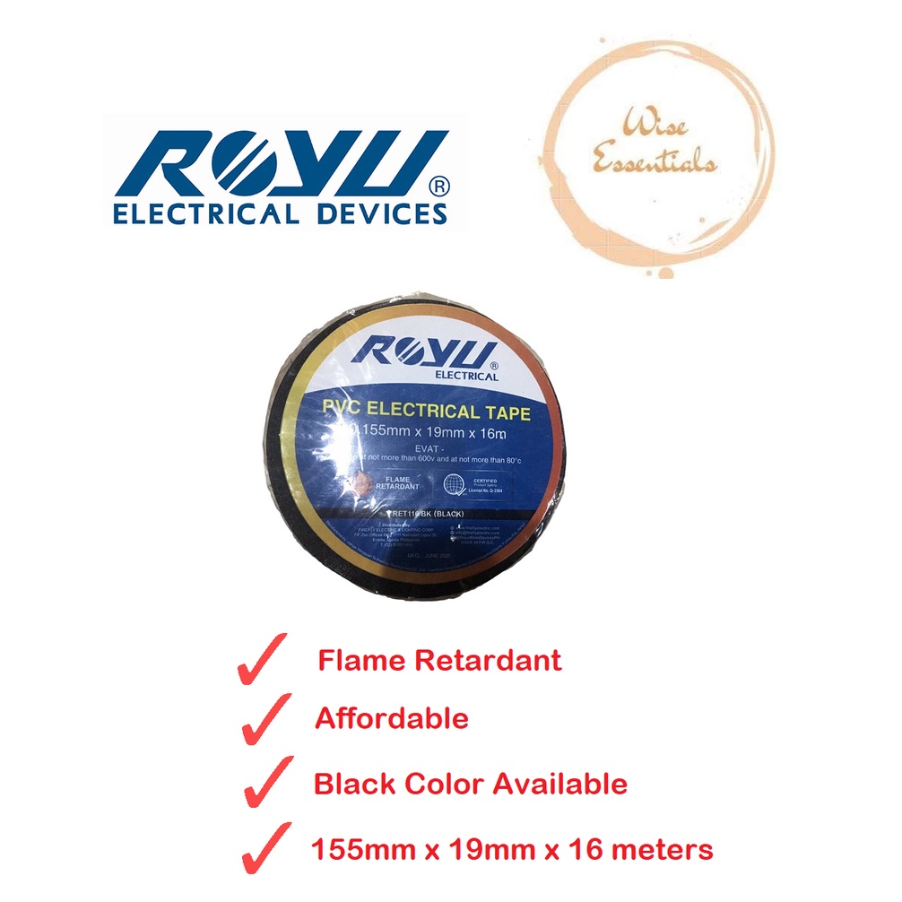 ROYU PVC Electrical Tape | Shopee Philippines