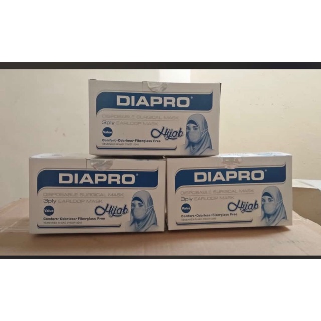 Quality Diapro Mask Same With Sensi Headloop Ato Hijab Mask | Shopee ...