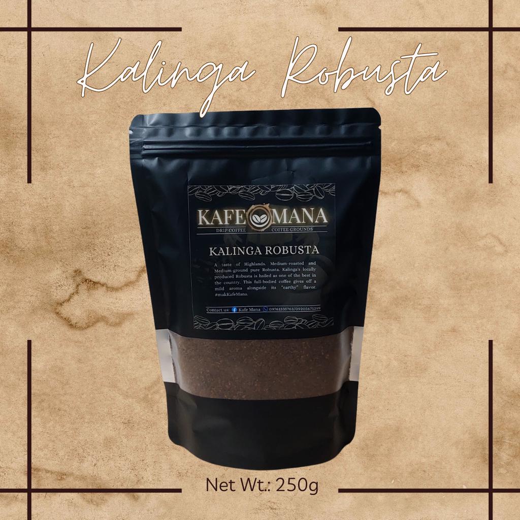 KAFE MANA Kalinga Robusta 250g Medium Grind Medium Roasted Organic ...