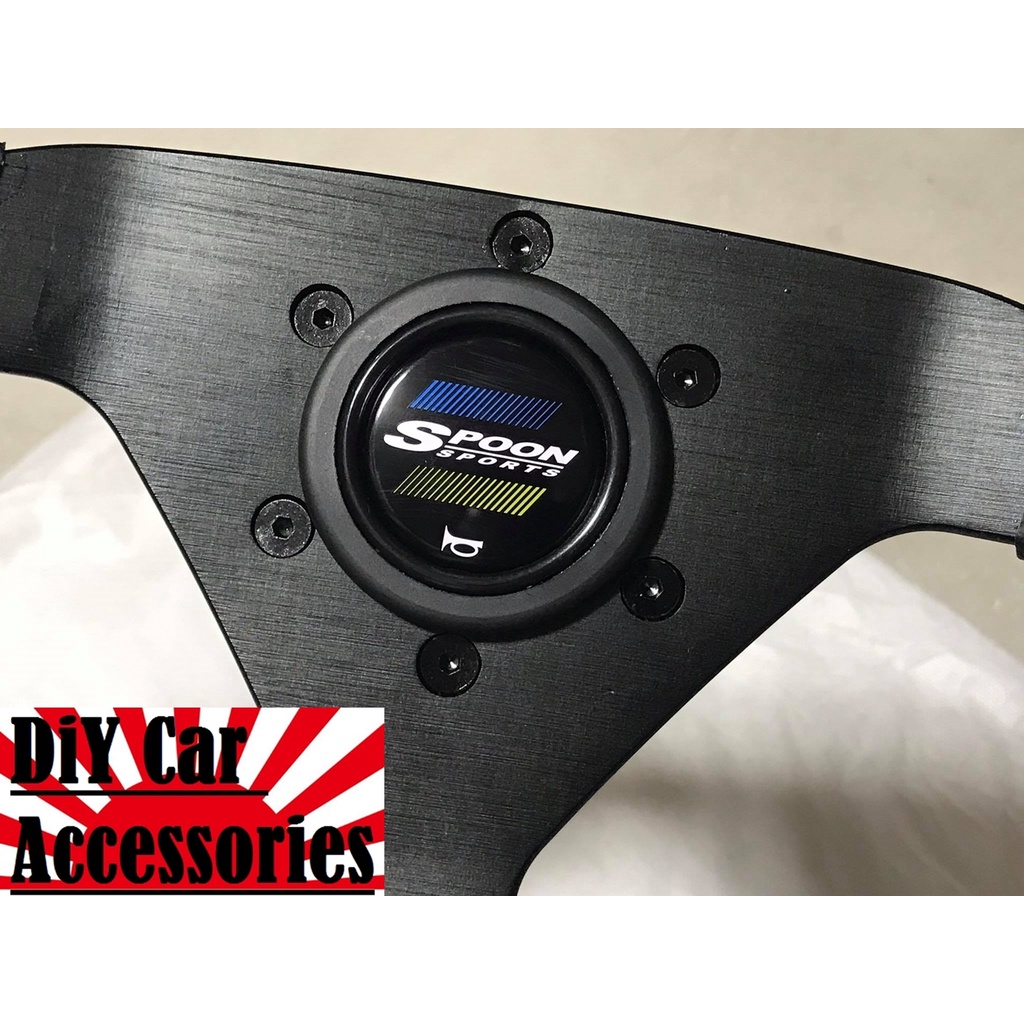 Spoon Sports Race Steering Wheel (Premium Red Stitch) | Shopee Philippines