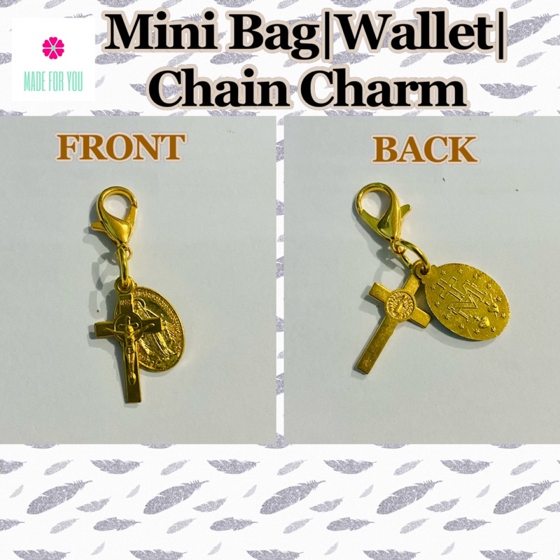 Mini bag Charm & Protection | St Benedict Cross & Miraculous Pendant Blessed | Shopee Philippines