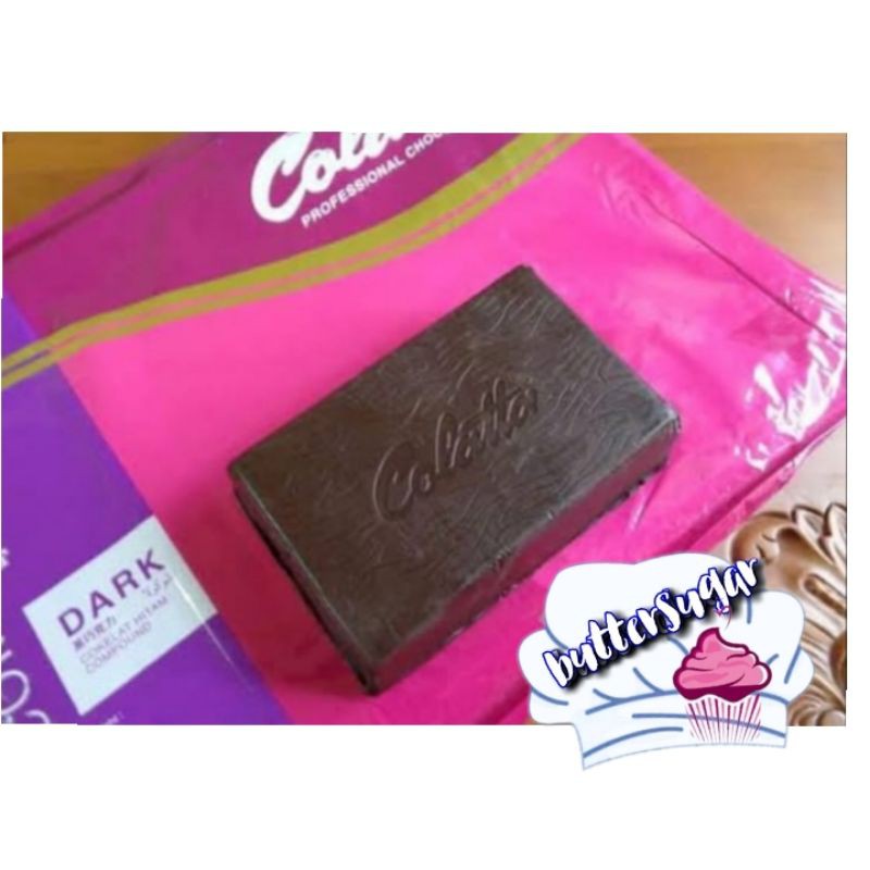 Chocolate BLOCK COLATTA 500GR / COLATTA DARK CHOCOLATE COMPOUND REPACK ...