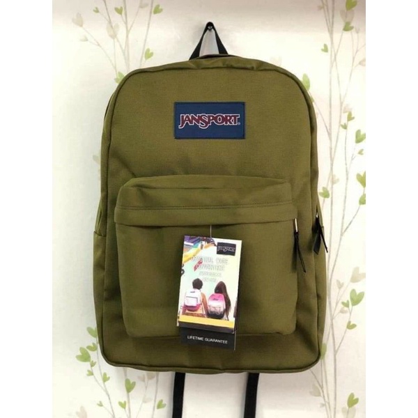 JS backpack army green emerald green | Shopee Philippines