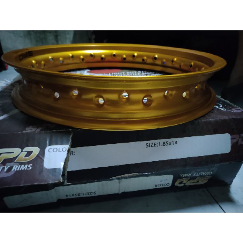 Rims 1.85-14 GOLD (SPD Racing) | Shopee Philippines