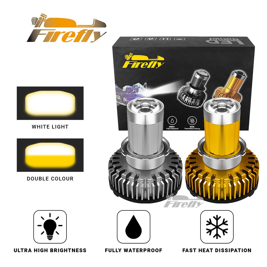 Firefly Headlight LED 40W 3500LM Universal Hight-Yellow+white /L ow ...