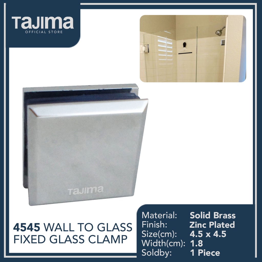 Tajima Wall to Glass Fixed Glass Clamp | Shopee Philippines