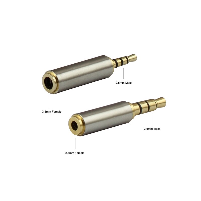 1 Piece Jack 3.5mm to 2.5mm Audio Adapter Male Female Plug 2.5mm to 3 ...