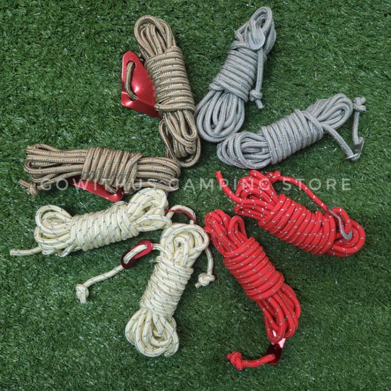 Paracord Tent Rope 6mm Reflective With Plug | Shopee Philippines