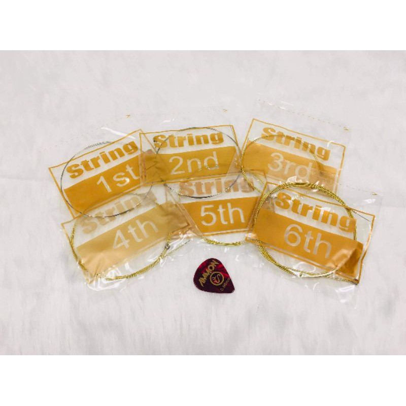 Acoustic String No Label Set from 1 to 6 string | Shopee Philippines