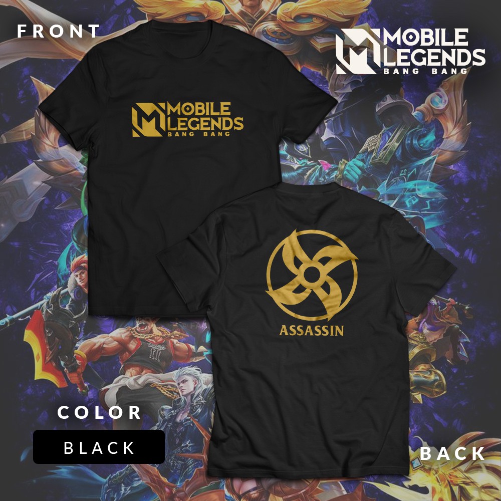 Mobile Legends ML Esport Gaming Gamer T-Shirt Unisex (Black) | Anytee ...