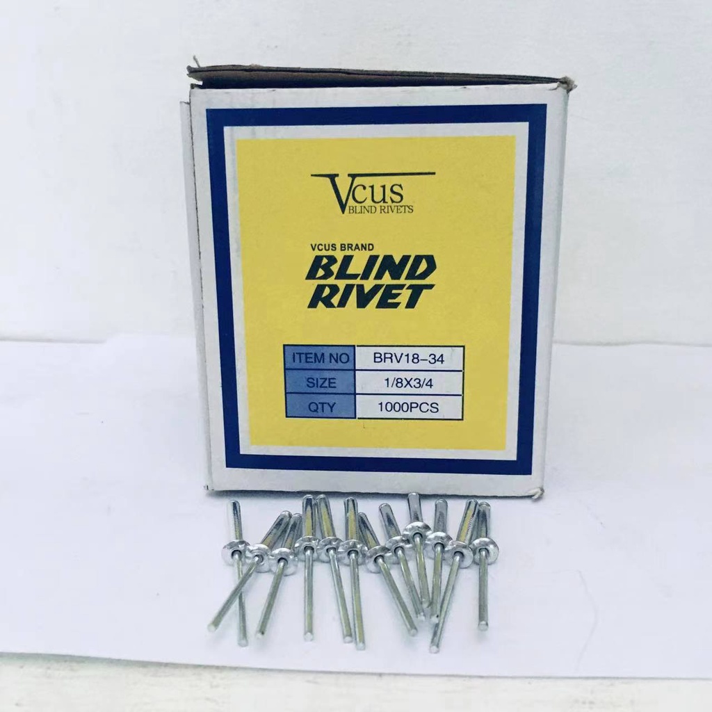 ALUMINUM BLIND RIVETS 1/8" X 3/4" ( PRICE PER 1 BOX ) | Shopee Philippines