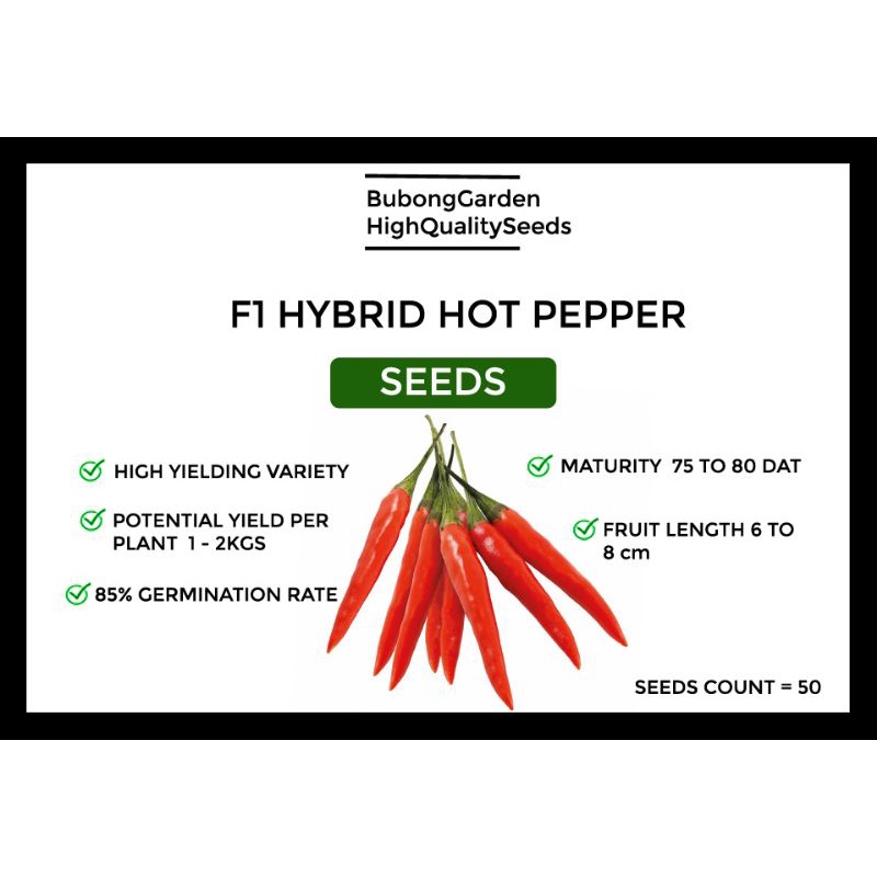 F1 Hybrid Hot Pepper Seeds | Shopee Philippines
