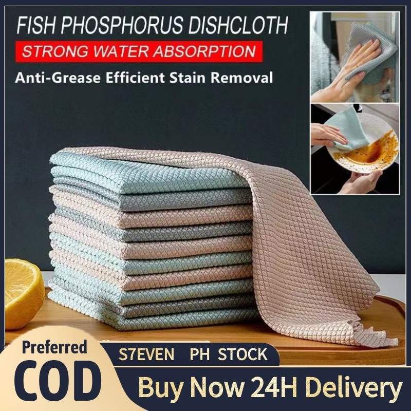 Home Kitchen Bathroom glass windows Fish Scale Rag Glass Mirror ...