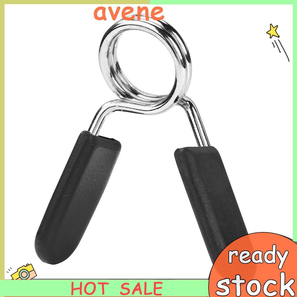 Barbell Spring Collar Clips Clamp Gym Weight Barbells Dumbbell Lock ...