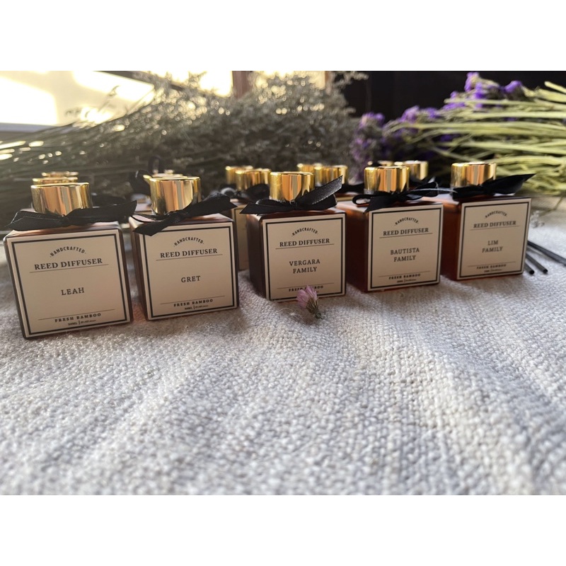 Premium Fragrance Reed Diffuser with Personalized Label or Reed ...