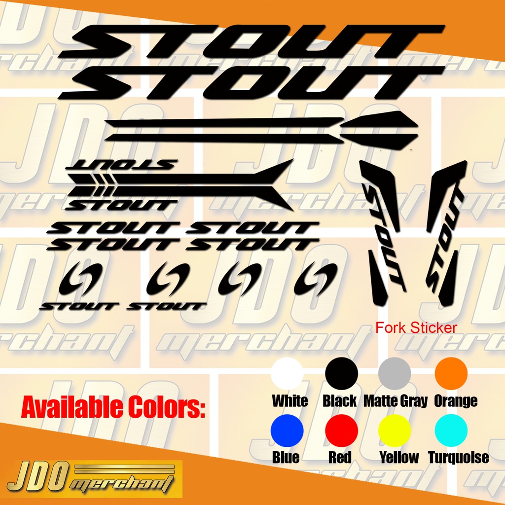 Stout bike Stickers Decals | Shopee Philippines