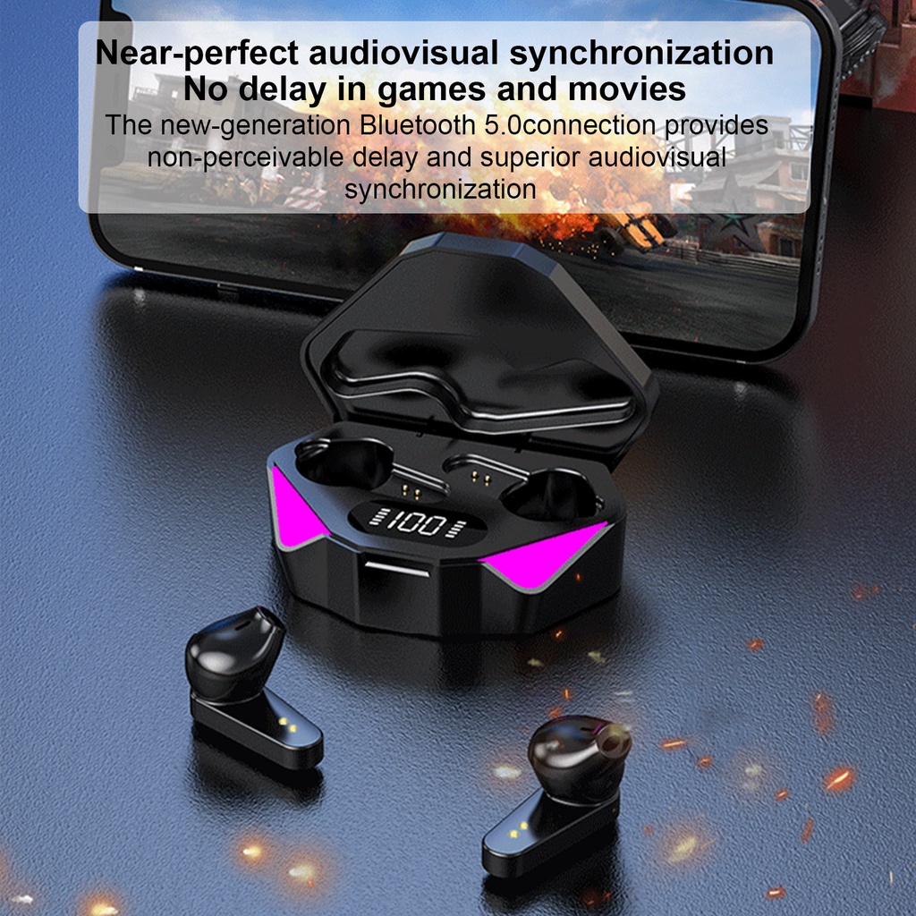 TZUZL X15 TWS Wireless Earphones Bluetooth 5.2 Headphone Earbuds Gaming ...