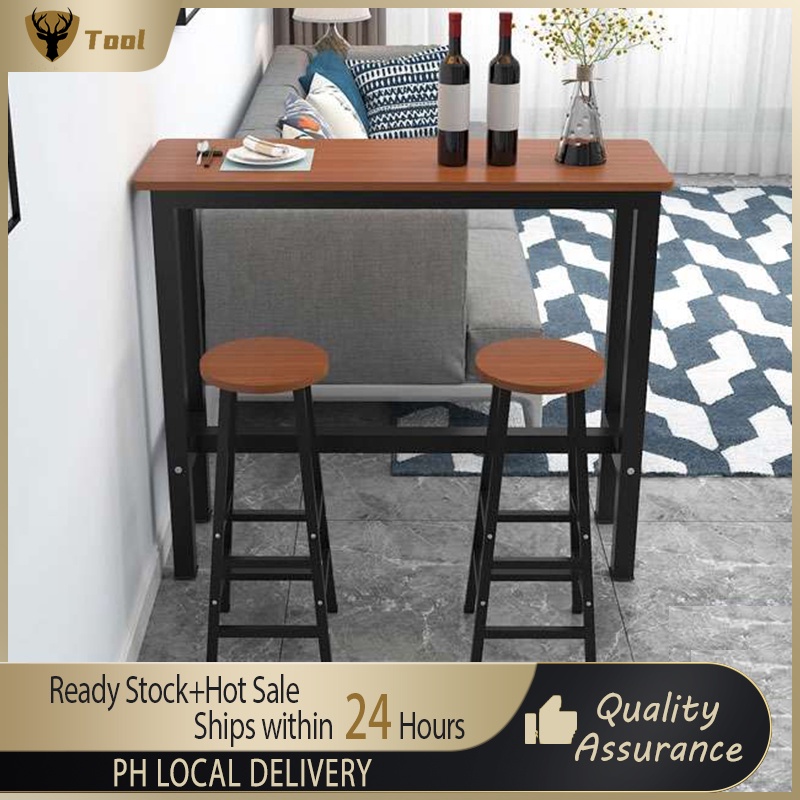 120*40*100CM Bar Table with 2 Chairs Set bar Table and Chair Set ...