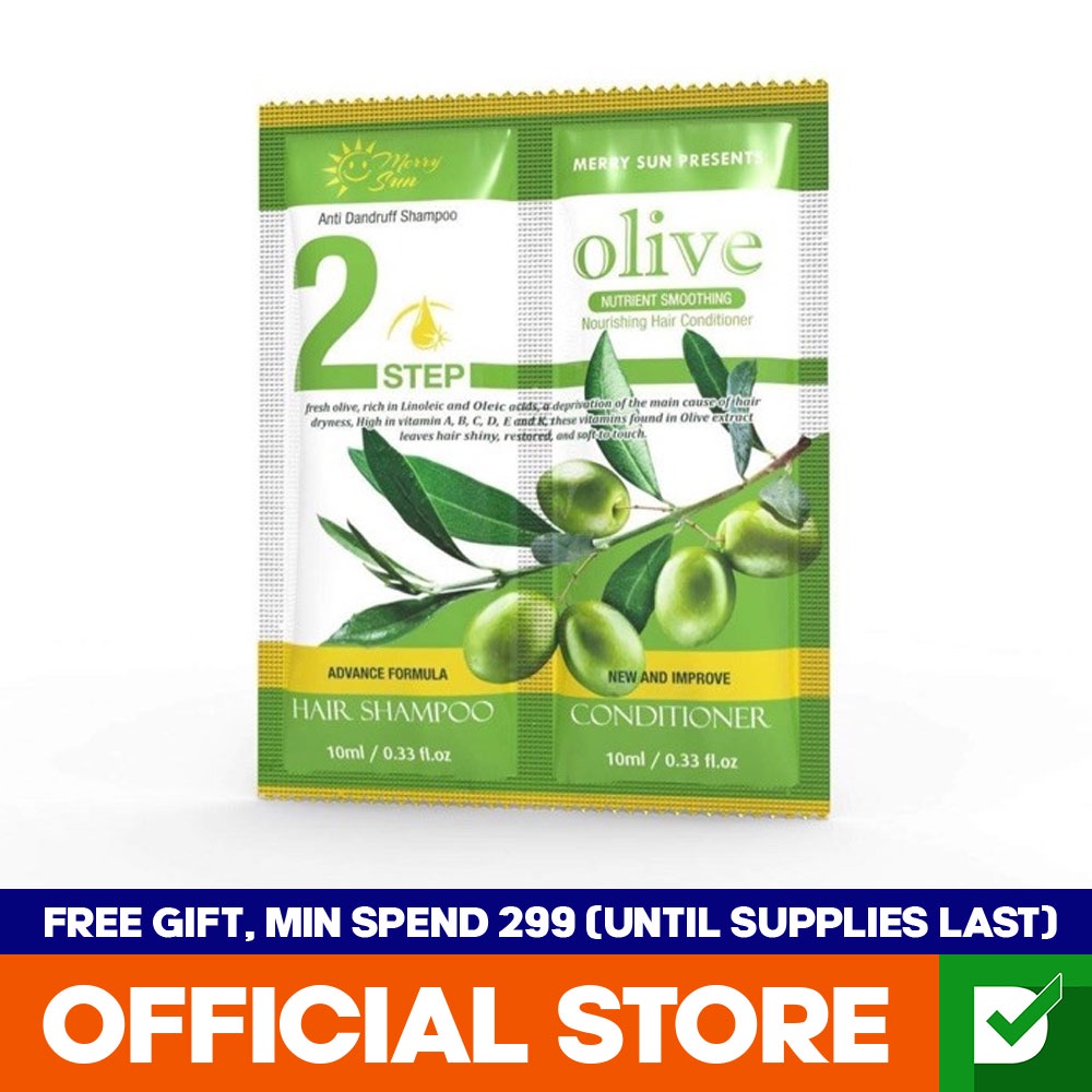 Merry Sun Olive 2in1 Shampoo & Conditioner (10ml) | Shopee Philippines