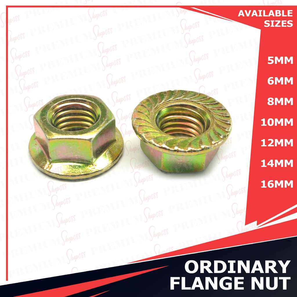 2/5/10pcs Flange Nut M5 M6 M8 M10 M12 M14 M16 5MM 6MM 8MM 10MM 12MM ...