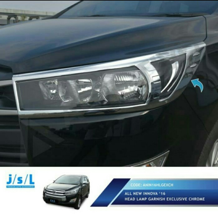 Garnish List for Innova Reborn GR SPORT 2016-2023 Chrome Headlight ...