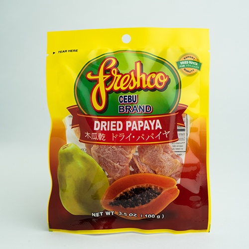 FRESHCO Dried Papaya 100 Grams Philippine Dried Foods Pasalubong ...