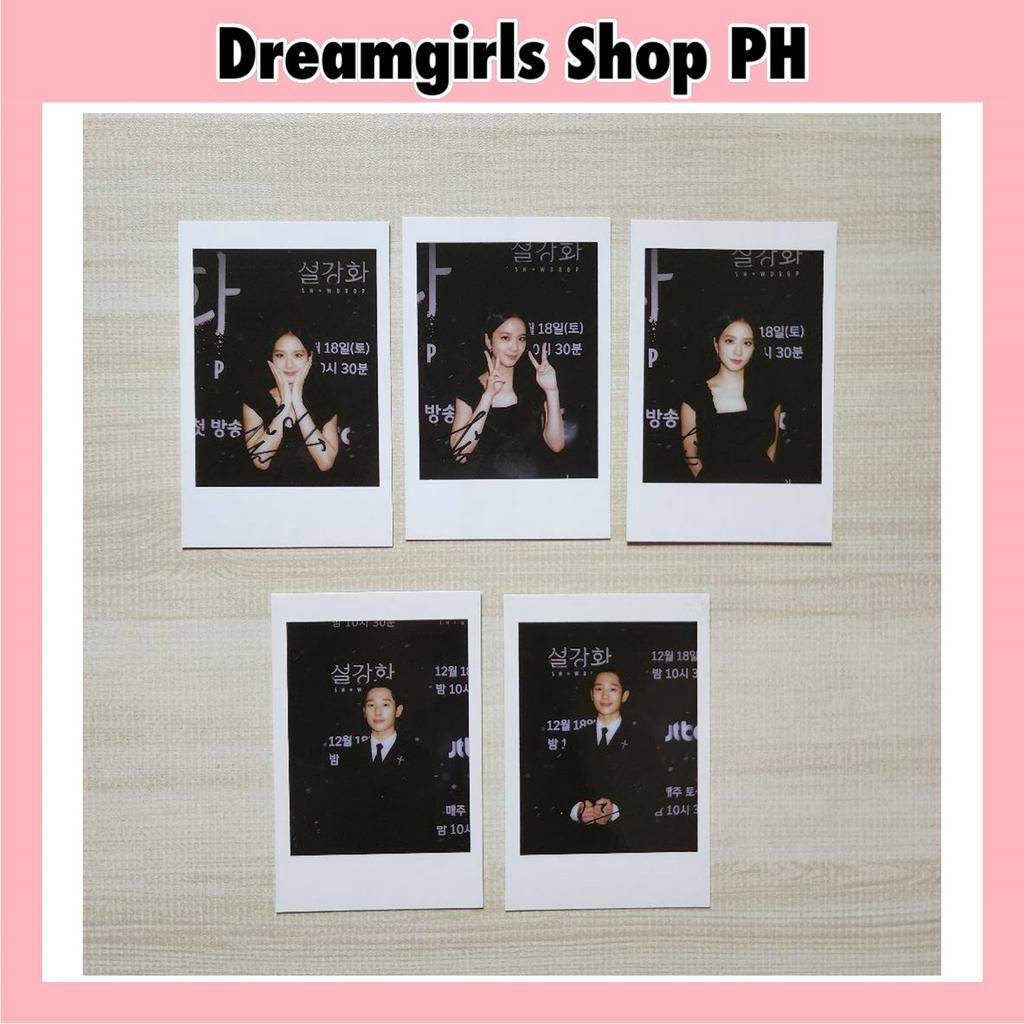 SNOWDROP OST Album Jisoo Jung Hae-In Polaroid Photocards PC | Shopee Philippines